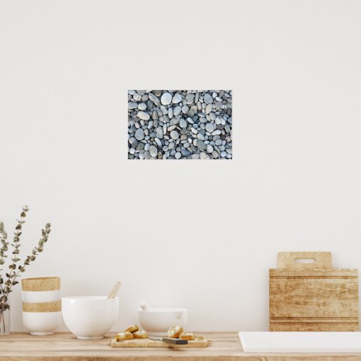 round stone texture rock minerals nature gravel poster | Zazzle