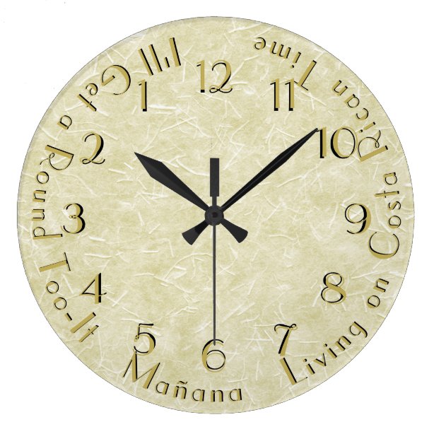 Backwards Wall Clocks | Zazzle