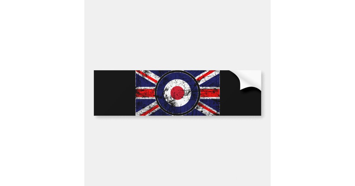 Roundel Target Mods UK Target Union Jack Bumper Sticker | Zazzle