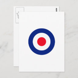 Roundel Target Symbol Graphic Postcard | Zazzle