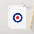 Roundel Target Symbol Graphic Postcard | Zazzle