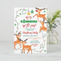 Rounding Up The Gang Reindeer Christmas Party Invitation | Zazzle