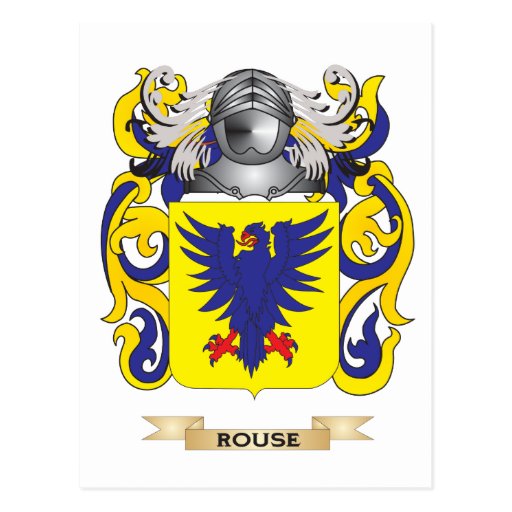 Rouse Coat of Arms (Family Crest) Postcard | Zazzle