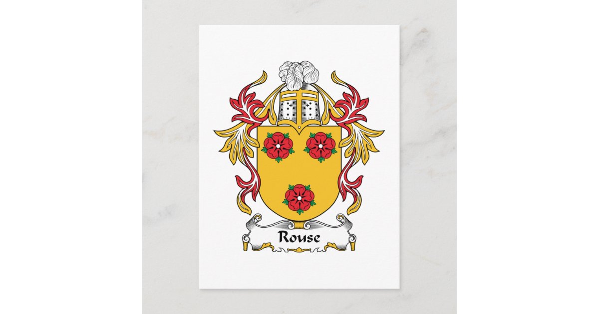 Rouse Family Crest Postcard | Zazzle