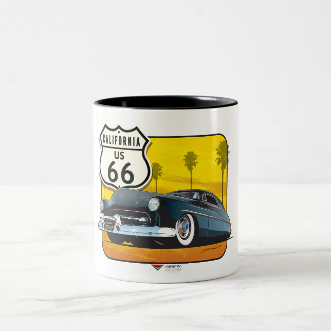 Route 66 - 50 Mercury Two-Tone Coffee Mug | Zazzle