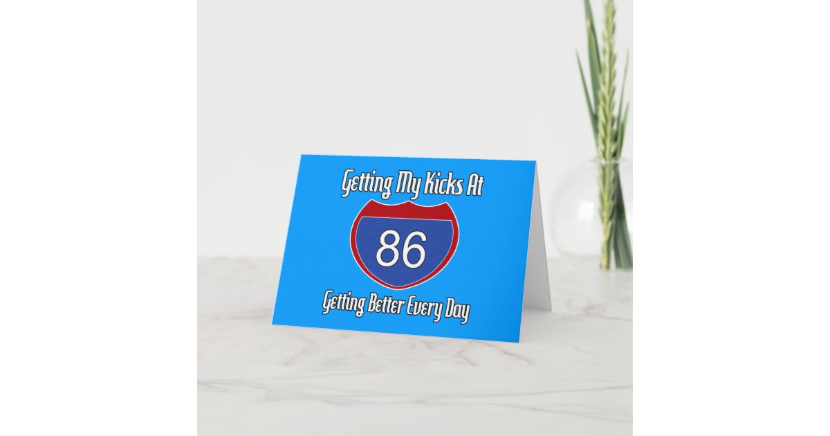 Route 66 86th Birthday Card | Zazzle