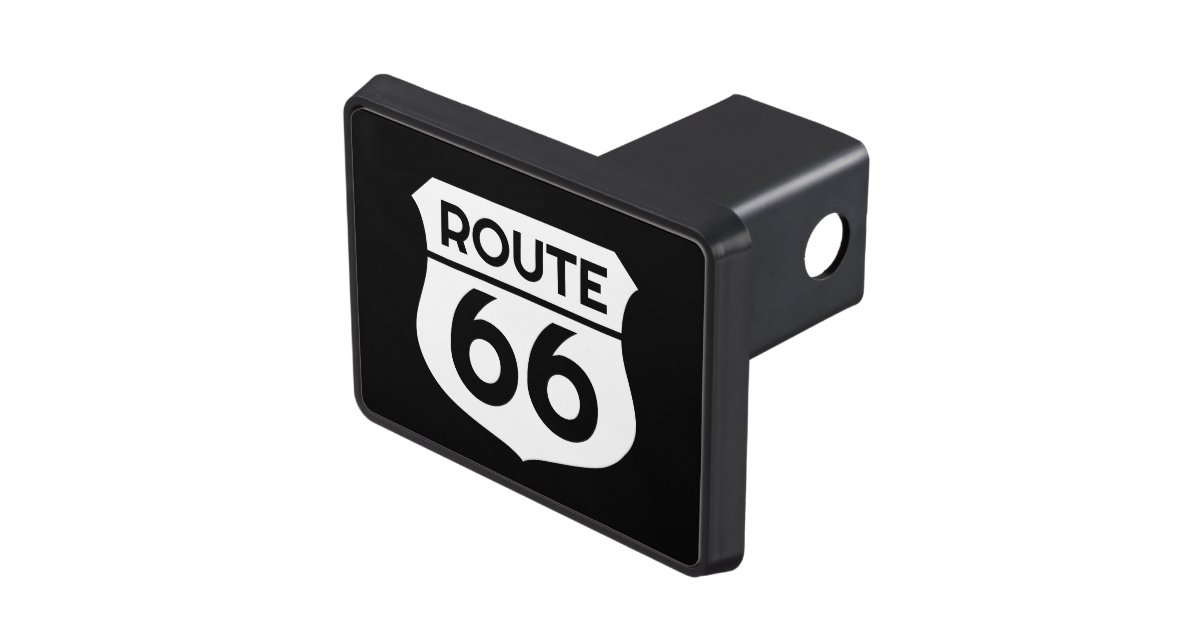 Route 66 American highway sign logo custom car Hitch Cover | Zazzle