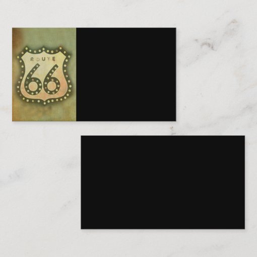 route 66 business card template photo art | Zazzle