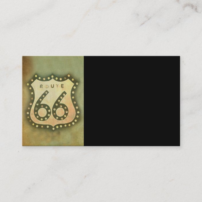 route 66 business card template photo art | Zazzle.com