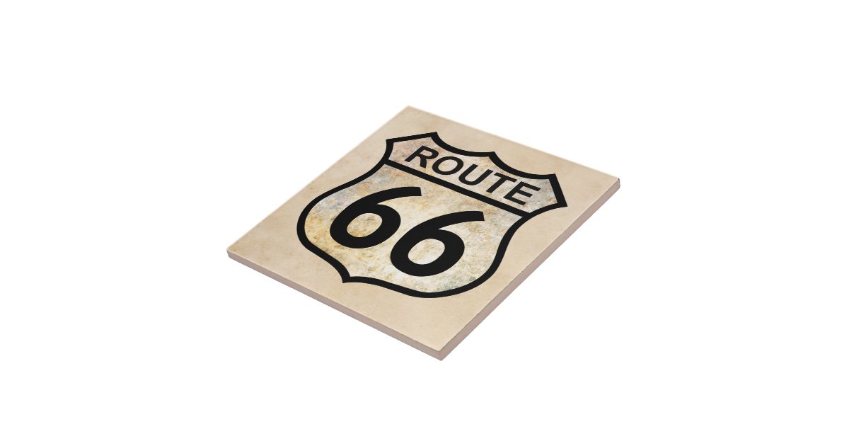 Route 66 ceramic tile | Zazzle