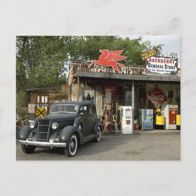 Route 66 General Store & Gas Station Postcard | Zazzle