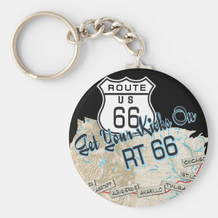 route 66 gifts keychain | Zazzle