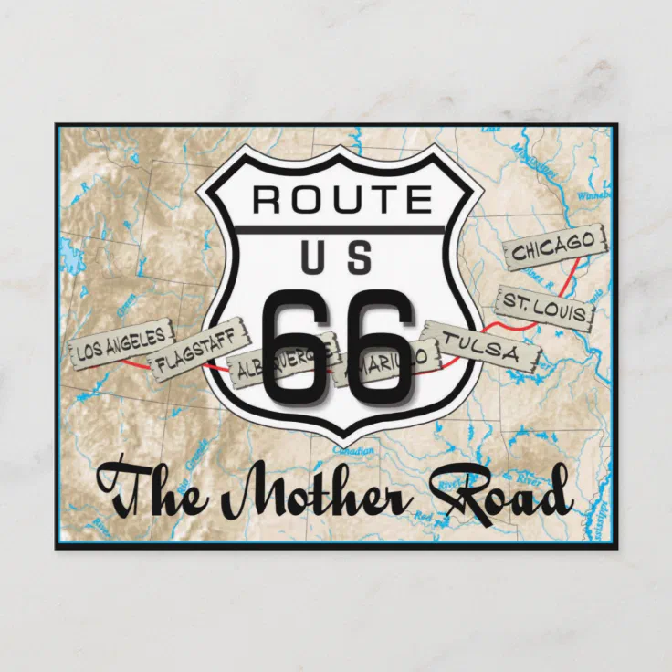 route 66 gifts post card 2 | Zazzle