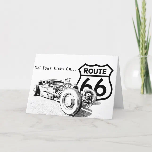Route 66 Greeting Card | Zazzle