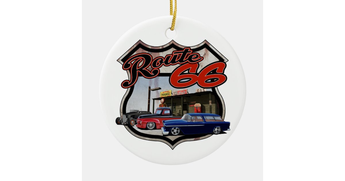 Route 66 Group Ceramic Ornament | Zazzle