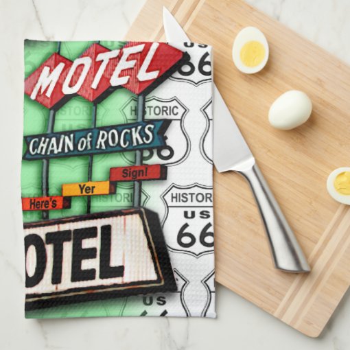 ROUTE 66 Kitchen, Bar or Bath TOWELS 2 | Zazzle