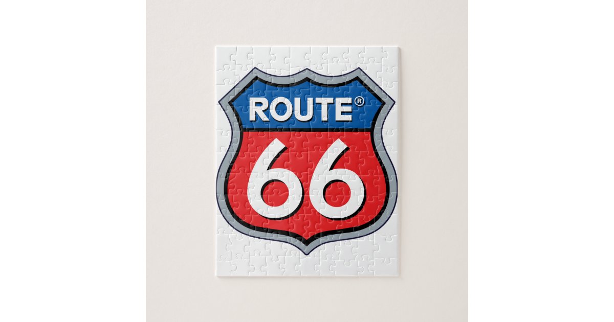 Route 66 Logo Jigsaw Puzzle | Zazzle