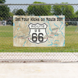 Route 66 outdoor banner | Zazzle