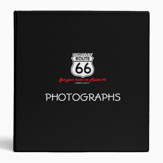 Route 66 Photograph Album 3 Ring Binder | Zazzle.com