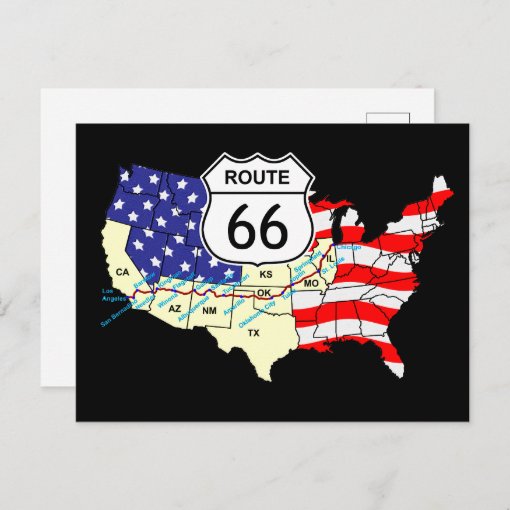 Route 66 postcard | Zazzle