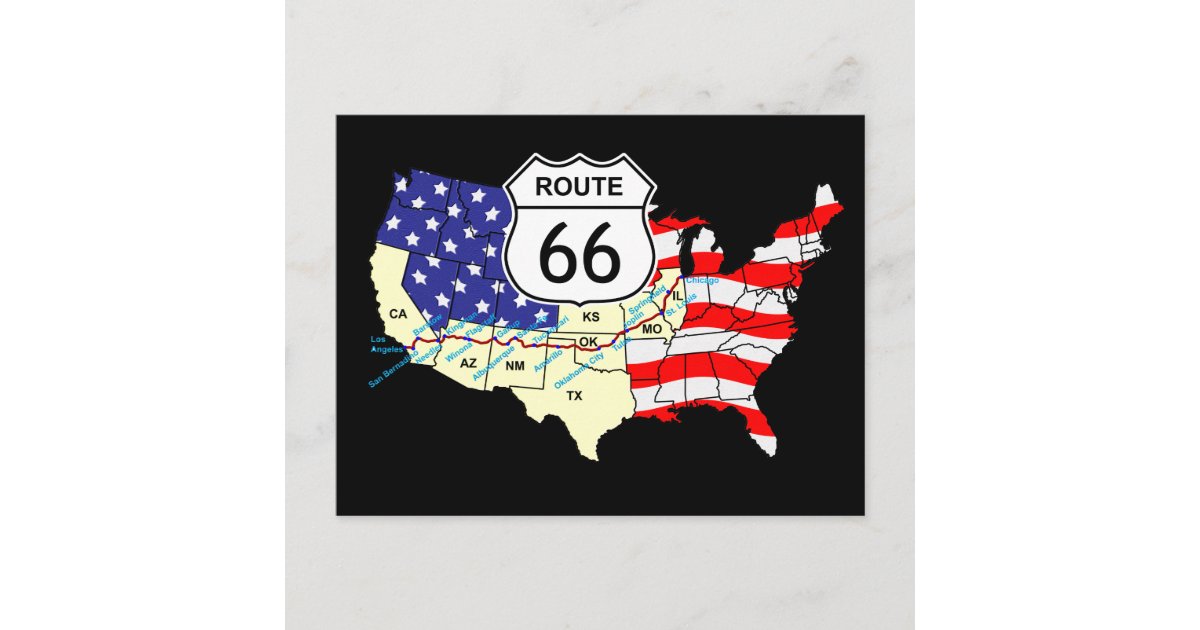 Route 66 postcard | Zazzle