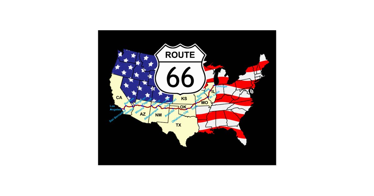Route 66 postcard | Zazzle.com