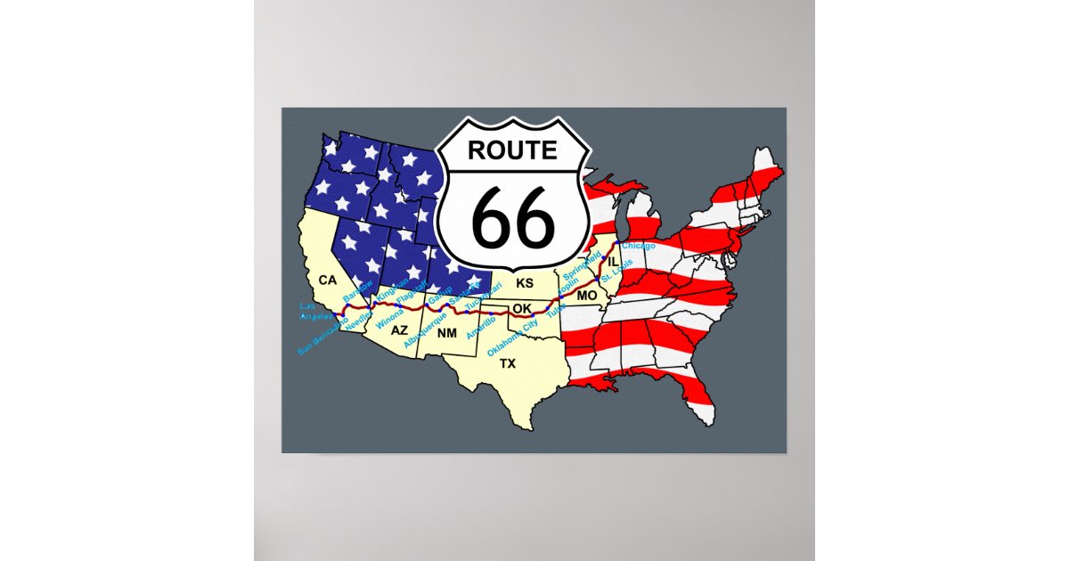 Route 66 poster | Zazzle