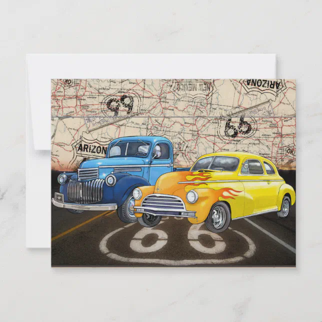 Route 66 - SRF Invitation | Zazzle