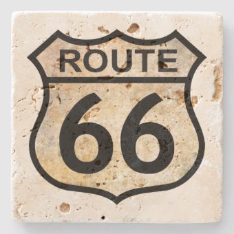 Route 66 Stone Coaster | Zazzle