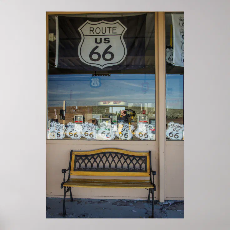 Route 66 Storefront Poster | Zazzle