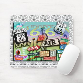 Route 66 - The Mother Road Mousepad | Zazzle