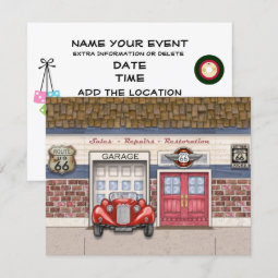 Route 66 - Vintage Cars- Invitation | Zazzle