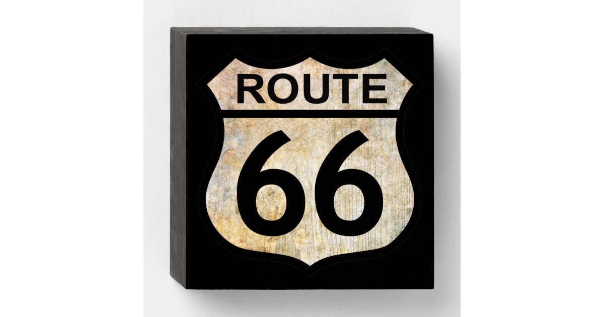 Route 66 wooden box sign | Zazzle