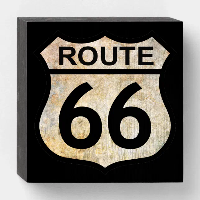 Route 66 wooden box sign | Zazzle