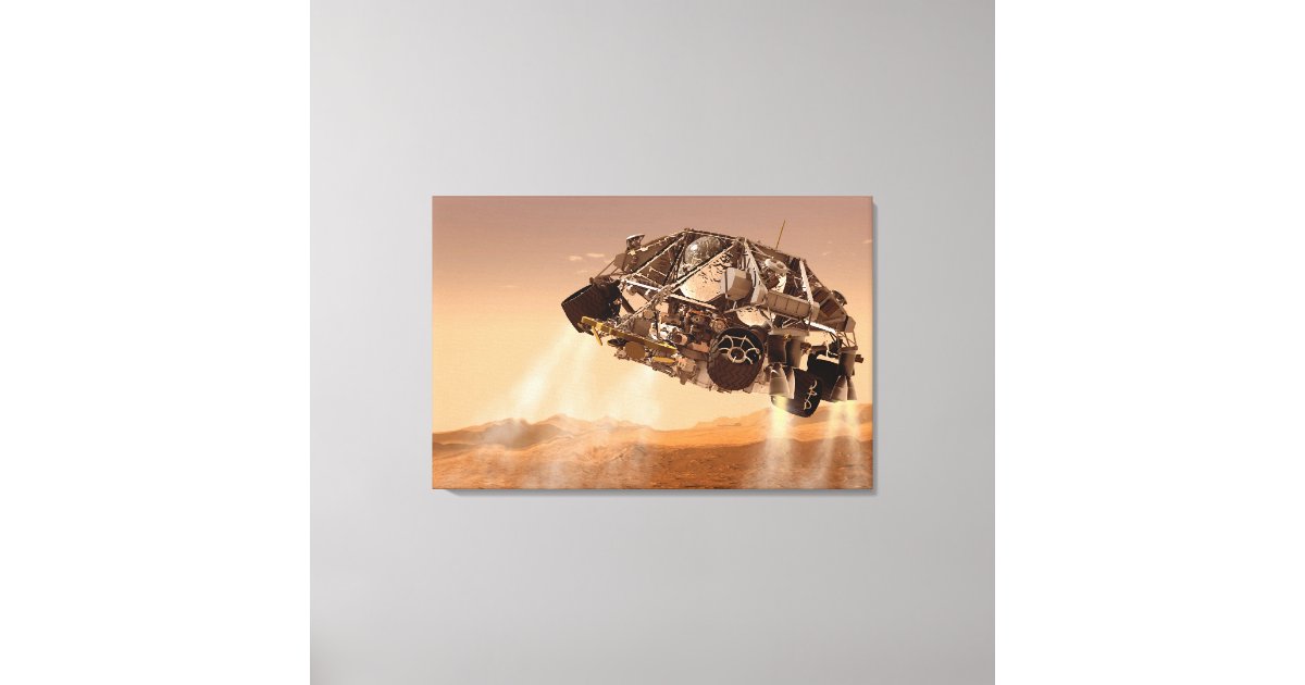 Rover & Descent Stage For Mars Science Laboratory Canvas Print | Zazzle