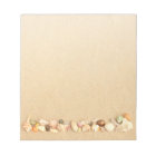 Seashell Beach Sand Border Notepad | Zazzle.com