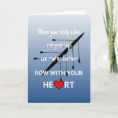 Row with your heart inspirational card | Zazzle