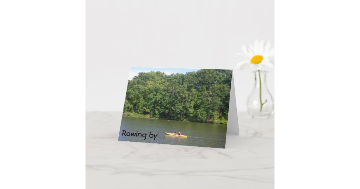 ROWING BY-BIRTHDAY WISHES CARD | Zazzle