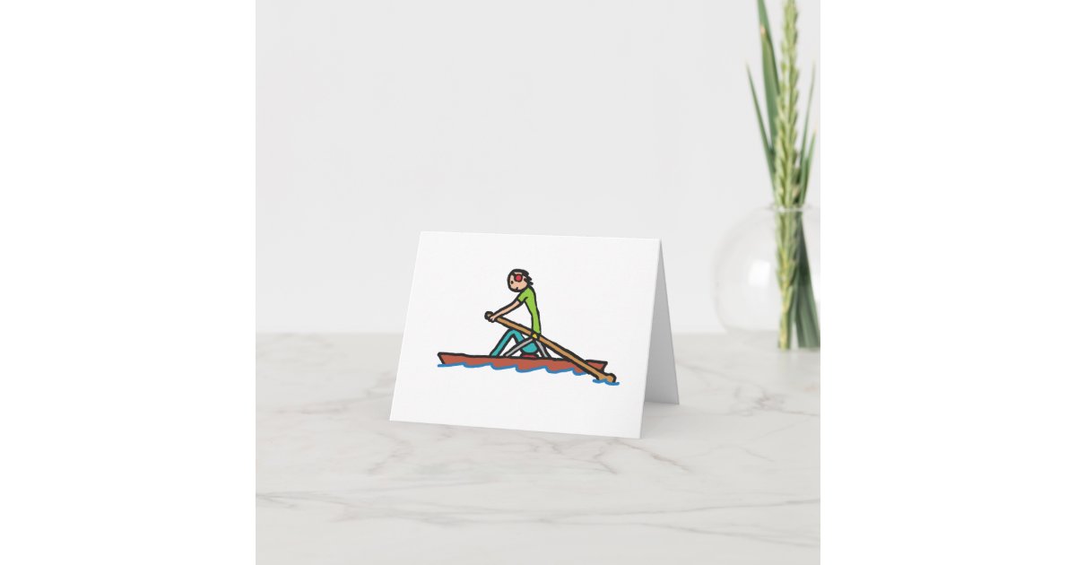 Rowing Card | Zazzle