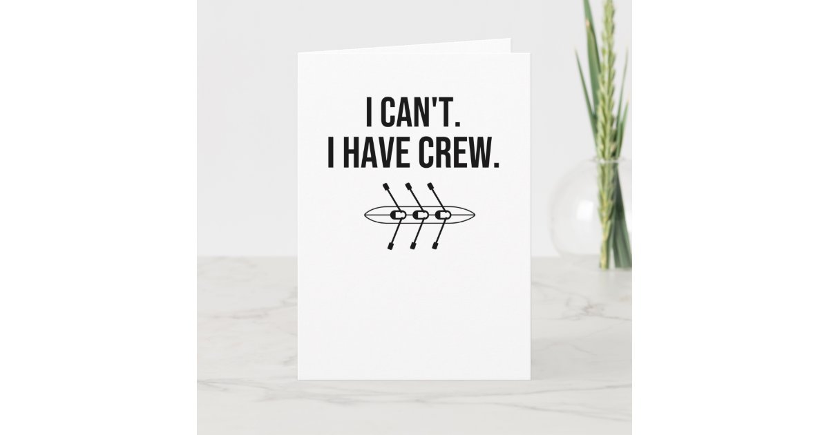 Rowing Gifts | Rower Rowing Crew Rowing Boat Team Card | Zazzle