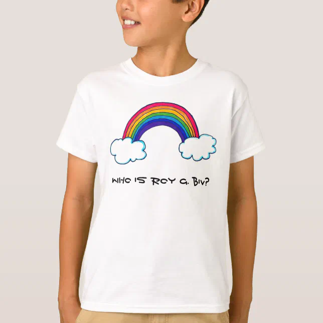 Roy G. Biv Kids Shirt | Zazzle