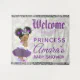 Royal African Princess Purple & Silver Backdrop | Zazzle