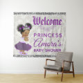 Royal African Princess Purple & Silver Backdrop | Zazzle