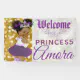 Royal African Princess Purple|Silver Glitter Fancy Banner | Zazzle