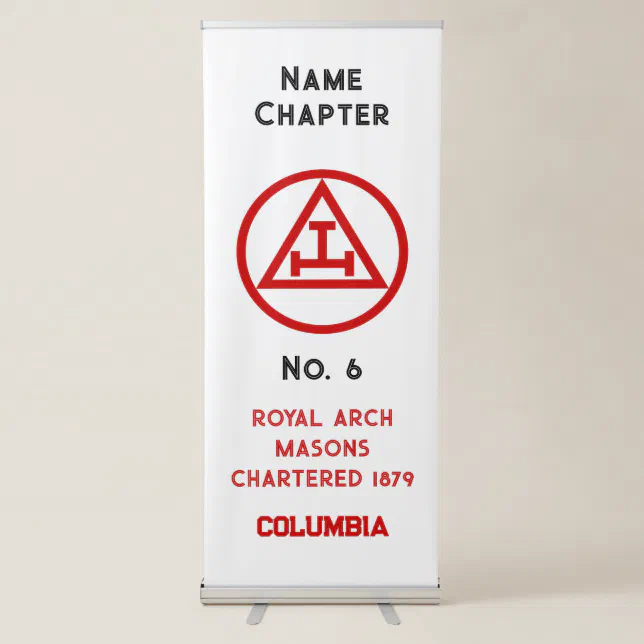 Royal Arch Freemasonry Freemasons Retractable Banner | Zazzle