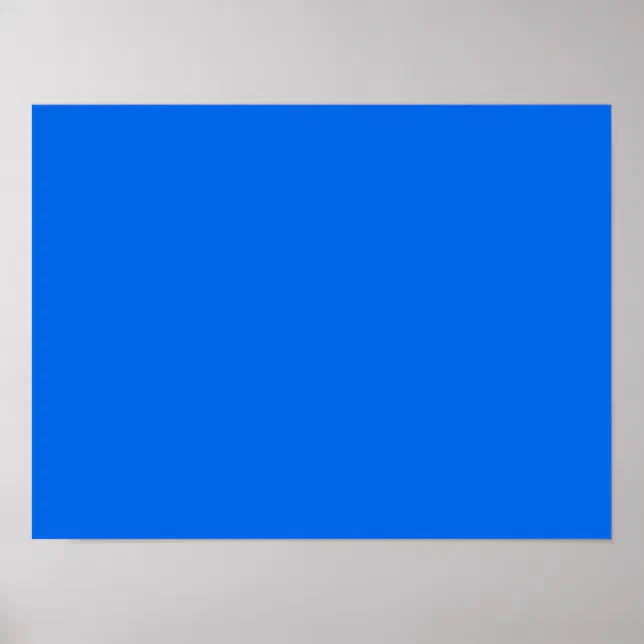 Royal Azure Poster | Zazzle
