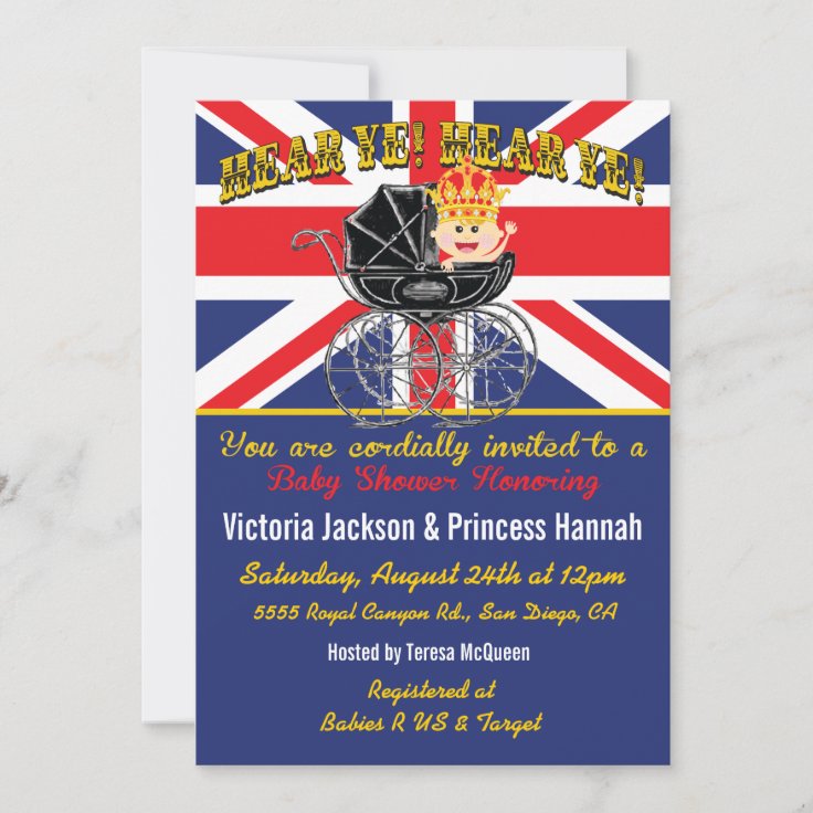 Royal Baby Shower Invitation | Zazzle