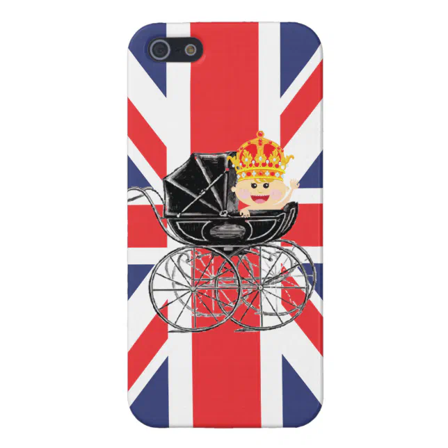 Royal Baby with Crown and Union Jack iPhone Case | Zazzle