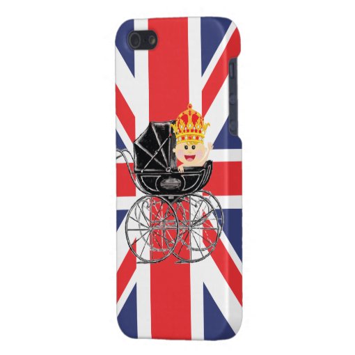 Royal Baby with Crown and Union Jack iPhone Case | Zazzle