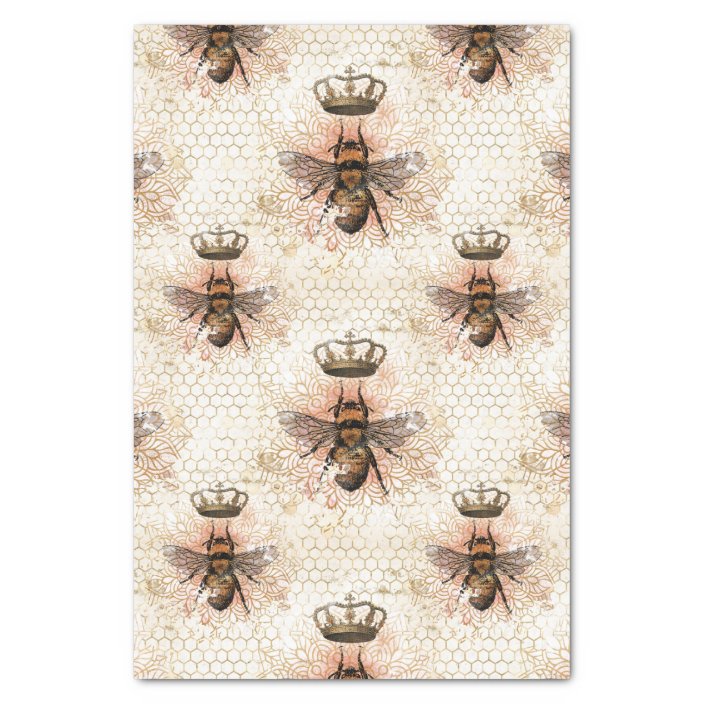 Royal Bee Decoupage Tissue Tissue Paper | Zazzle.com